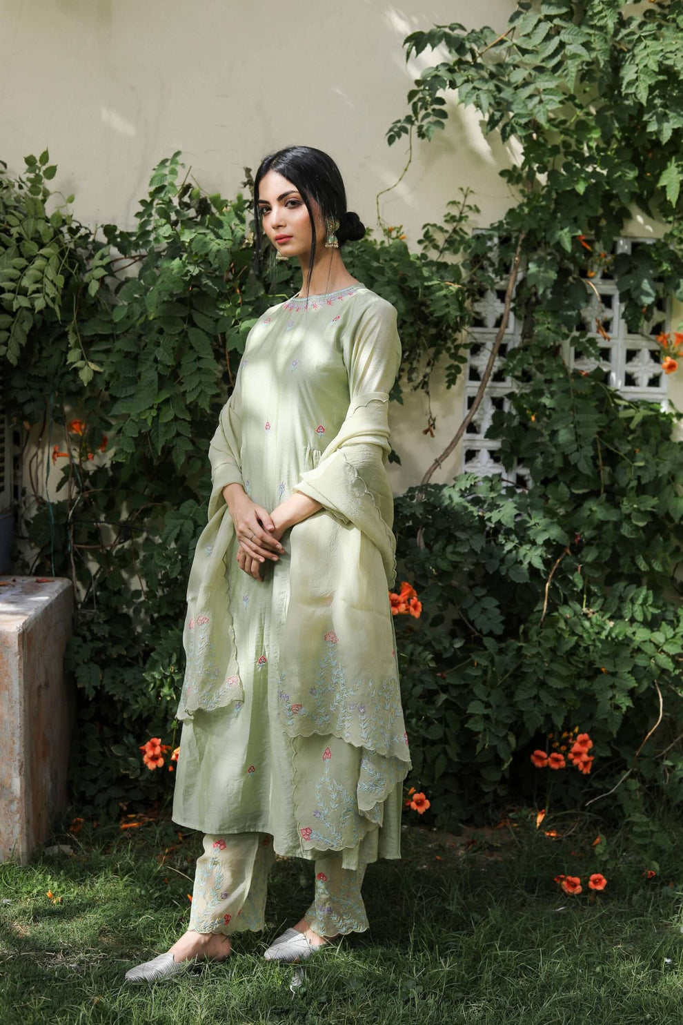 ELAICHI GREEN SUIT SET OF 3 – Mangalmay By Aastha